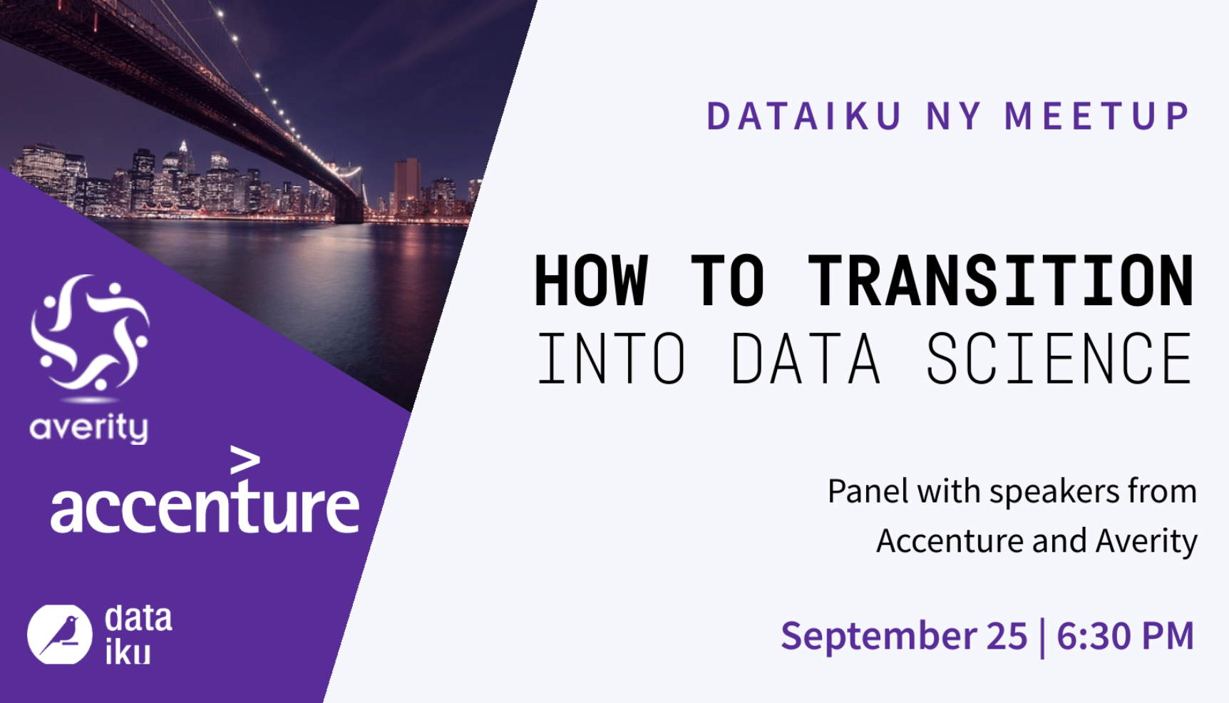 Transitioning into Data Science w/ Accenture and Averity Event | New ...